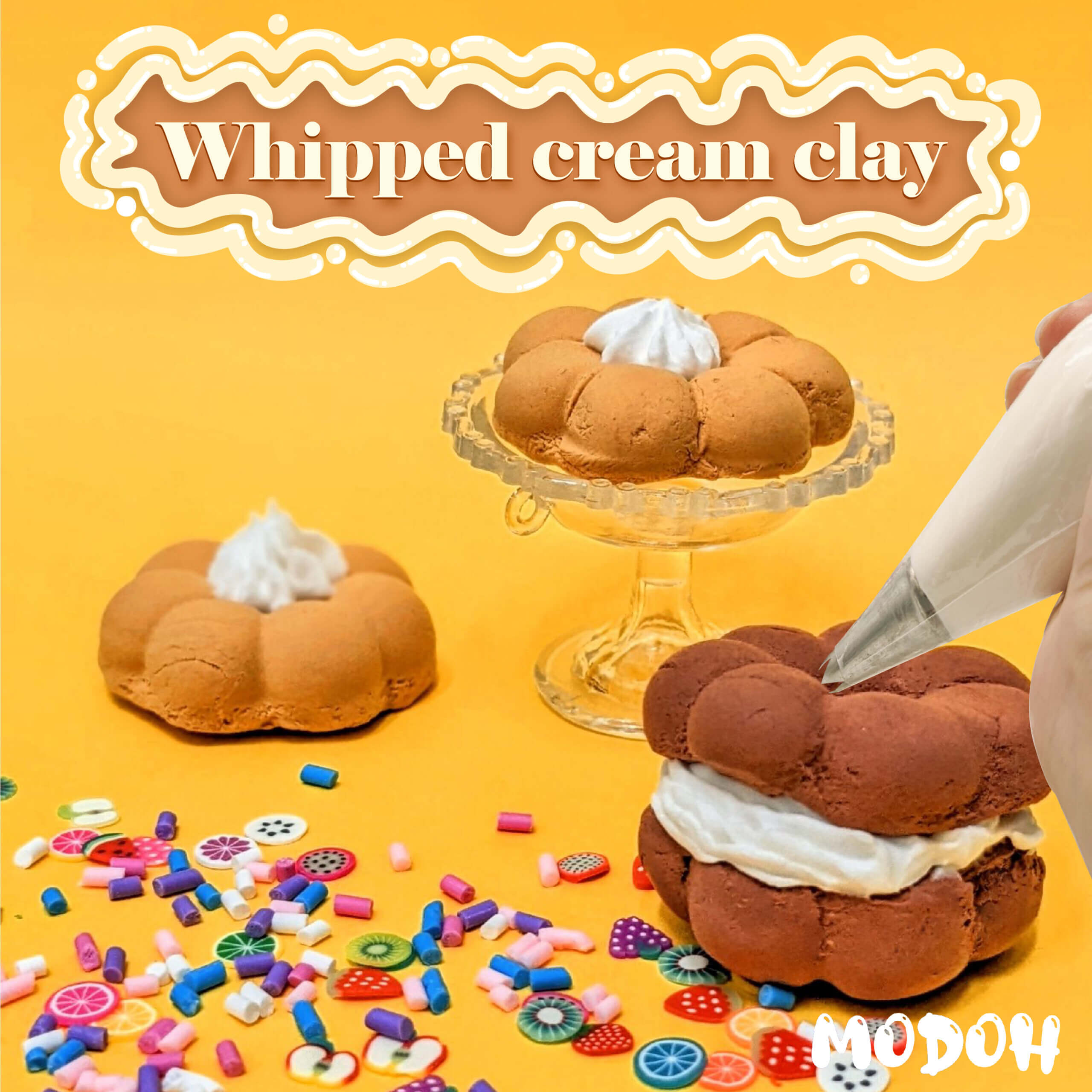 Whipped Cream Clay Yellow 100g