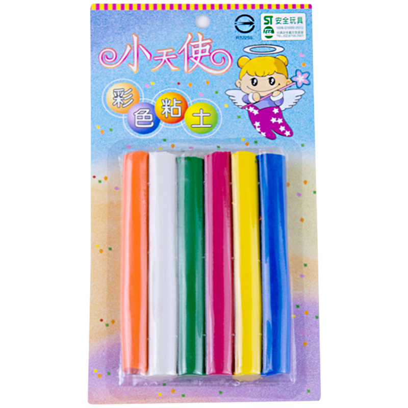 6 Colorful Oil Modeling Clay Kit