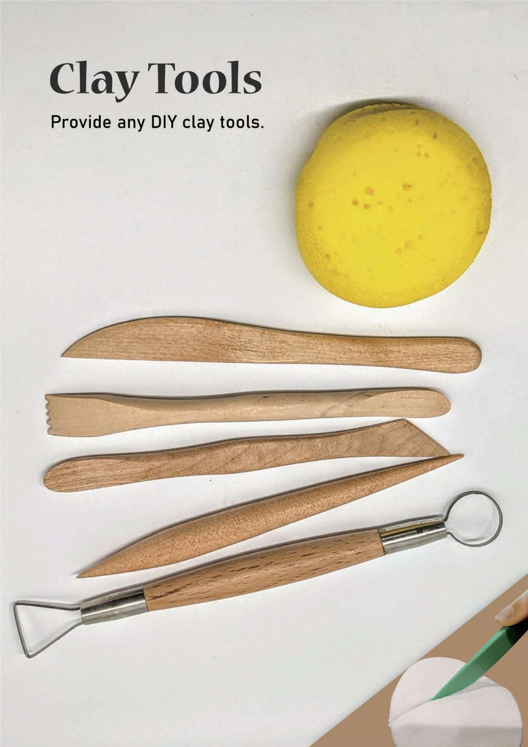 DIY Wooden Clay Tool Set 5 PICS