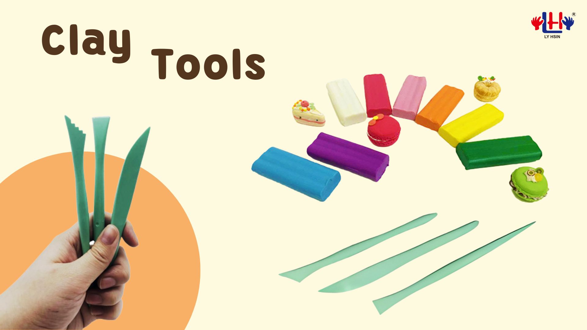 Plastic Clay Tool Set 3 Pieces